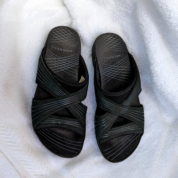 Merrell | Shoes | Merrell Womens Black Sandals 6m | Poshmark